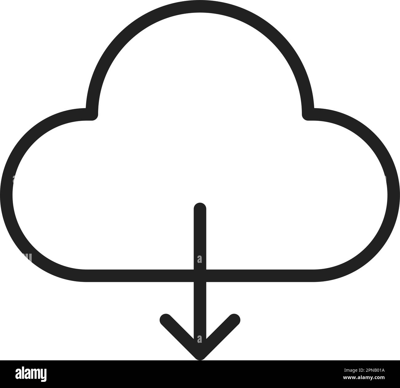 Download from Cloud icon vector image. Suitable for mobile apps, web apps and print media Stock ...