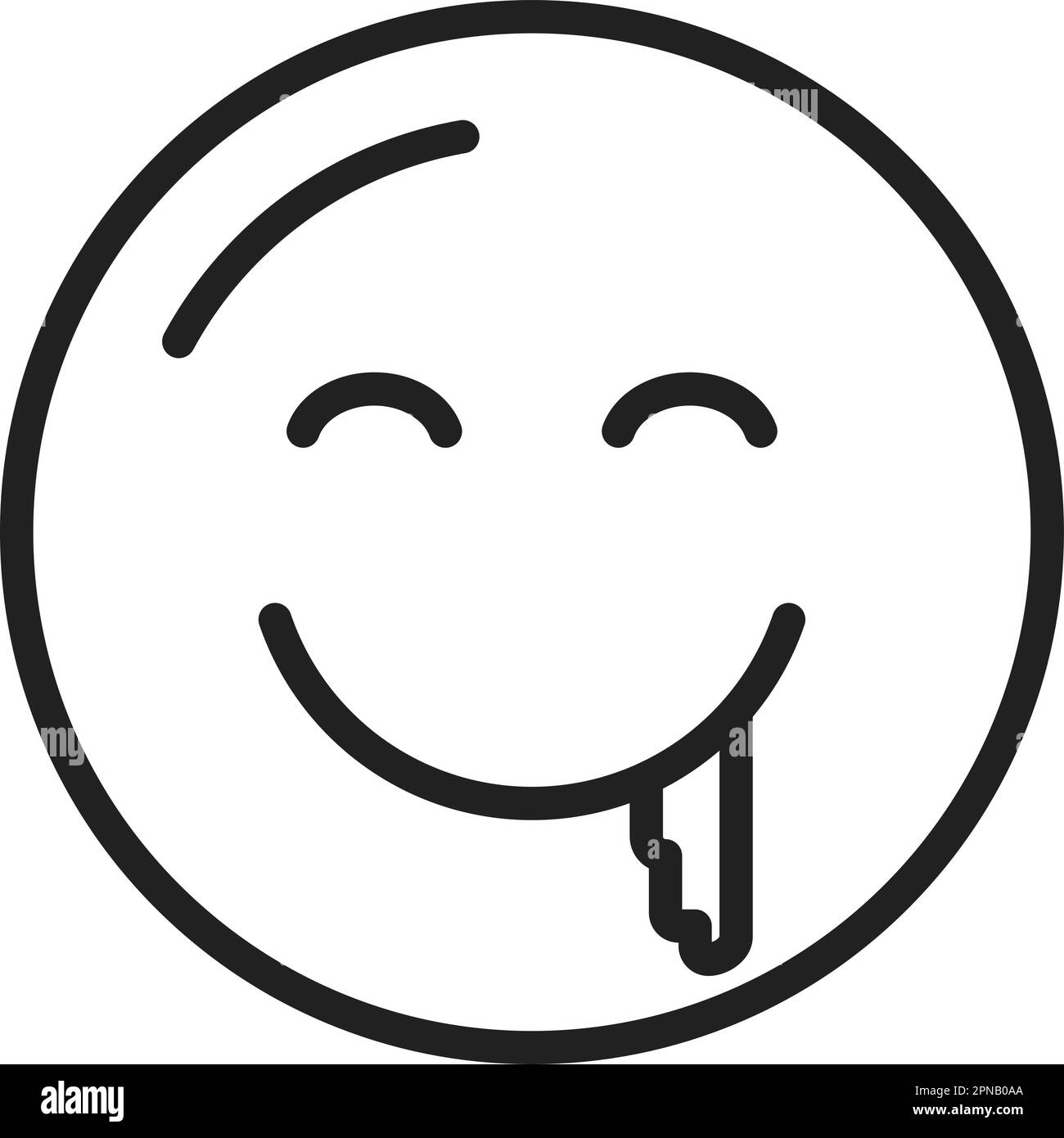 Drooling Face Icon Vector Image Suitable For Mobile Apps Web Apps And Print Media Stock Vector