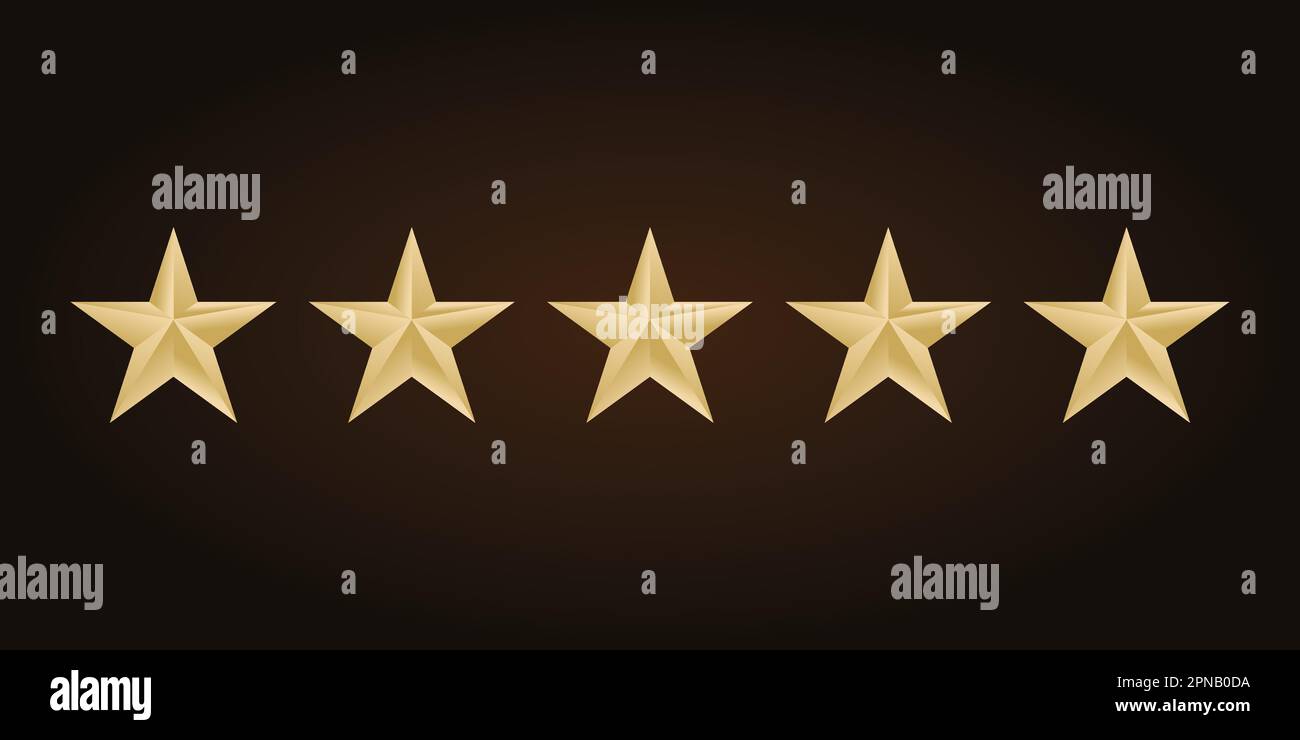 Five rating or ranking stars for your design Stock Vector Image & Art ...