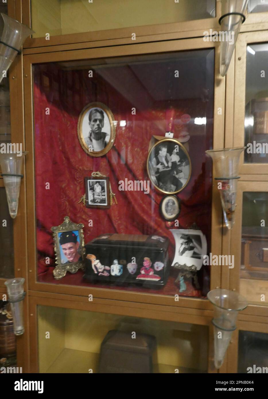 Los Angeles, California, USA 16th April 2023 Chapel Columbarium at Hollywood Forever Cemetery on ...