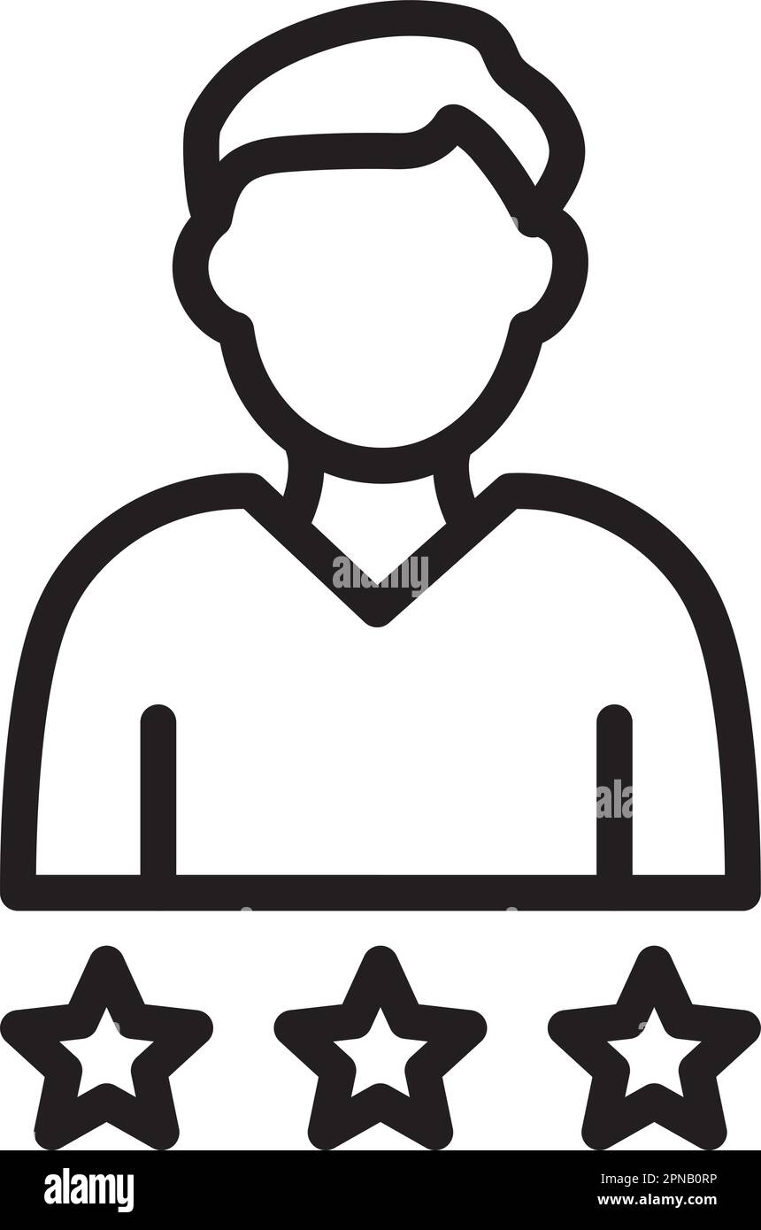 Employee Ratings icon vector image. Suitable for mobile apps, web apps ...