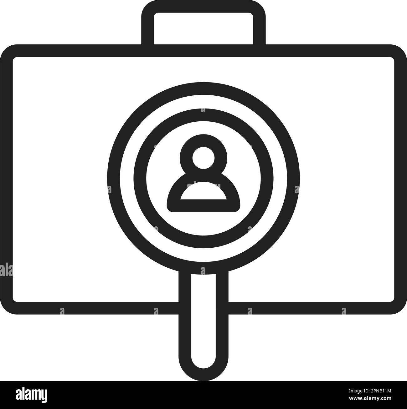 Employees Search icon vector image. Suitable for mobile apps, web apps and print media Stock ...