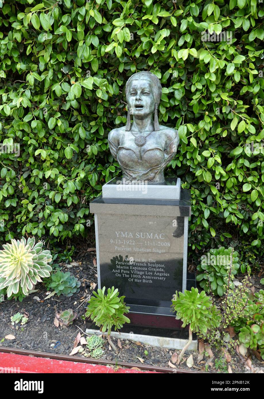 Los Angeles, California, USA 16th April 2023 Singer Yma Sumac Grave at ...