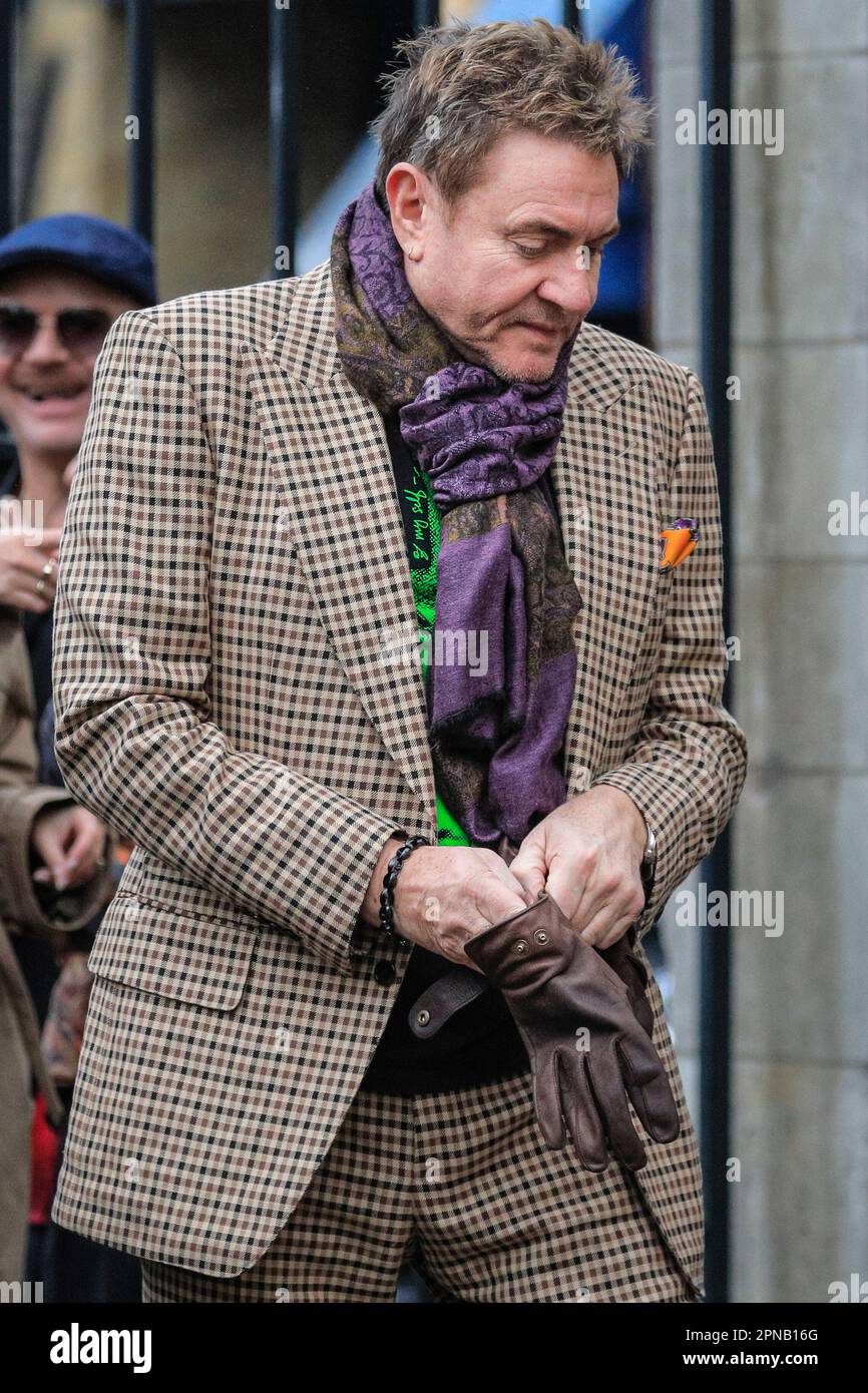 Simon Le Bon, British singer with Duran Duran, at the Vivienne Westwood ...