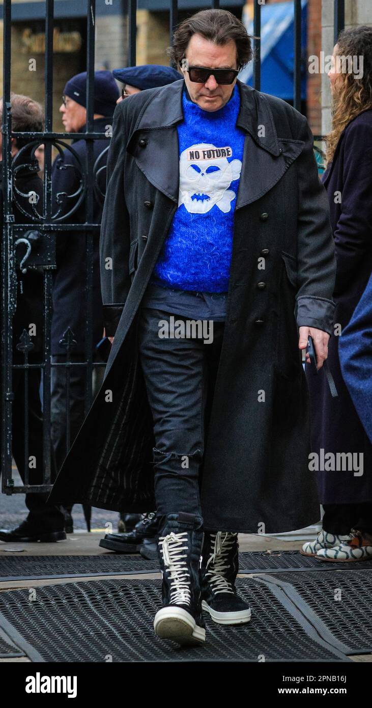Jonathan Ross, TV presenter, dressed in no future sweater at the ...