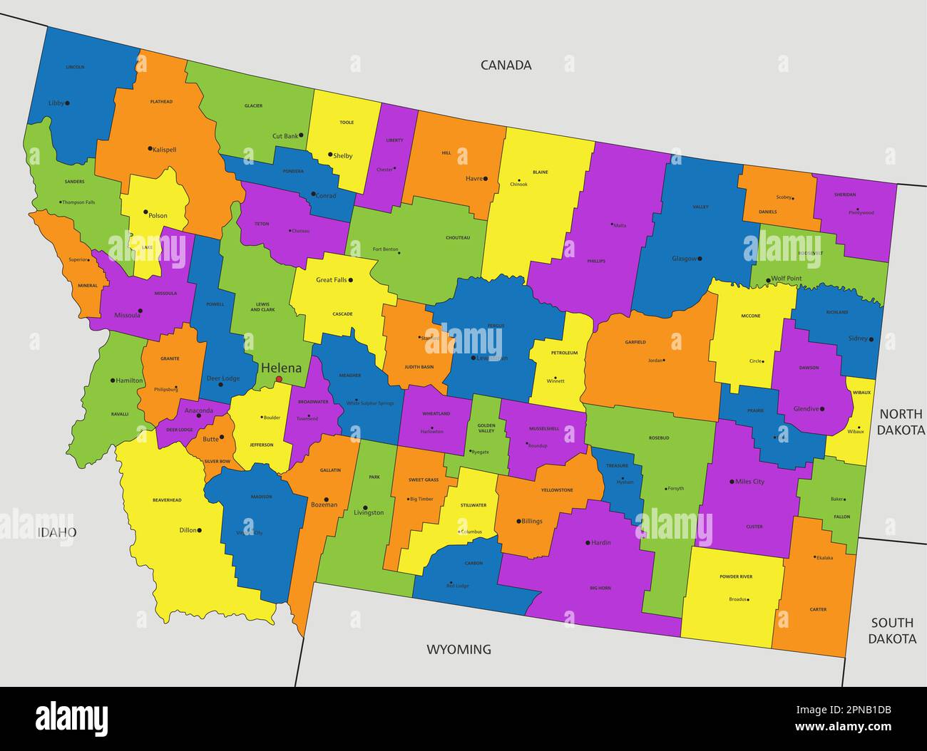 Colorful World Political Map With Clearly Labeled Separated ...