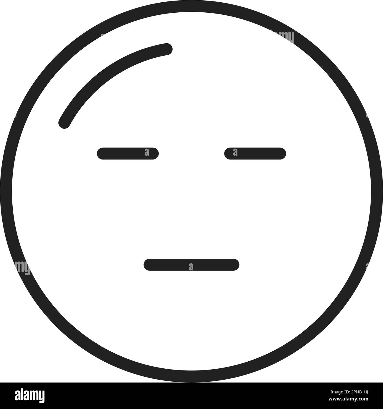 Expressionless Face icon vector image. Suitable for mobile apps, web ...