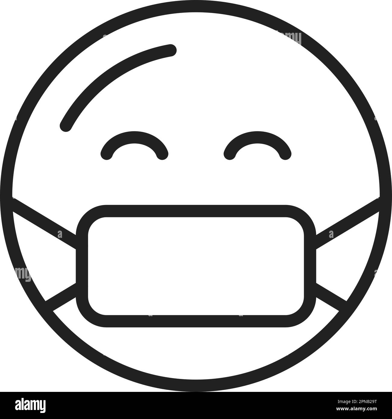 Face with Medical Mask icon vector image. Suitable for mobile apps, web ...