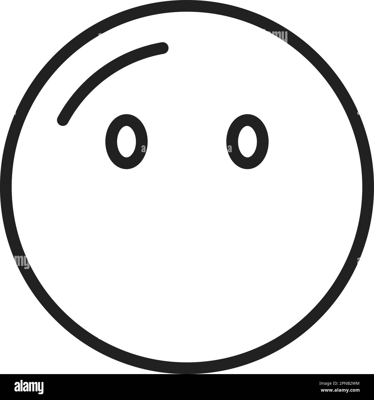 Face Without Mouth icon vector image. Suitable for mobile apps, web ...