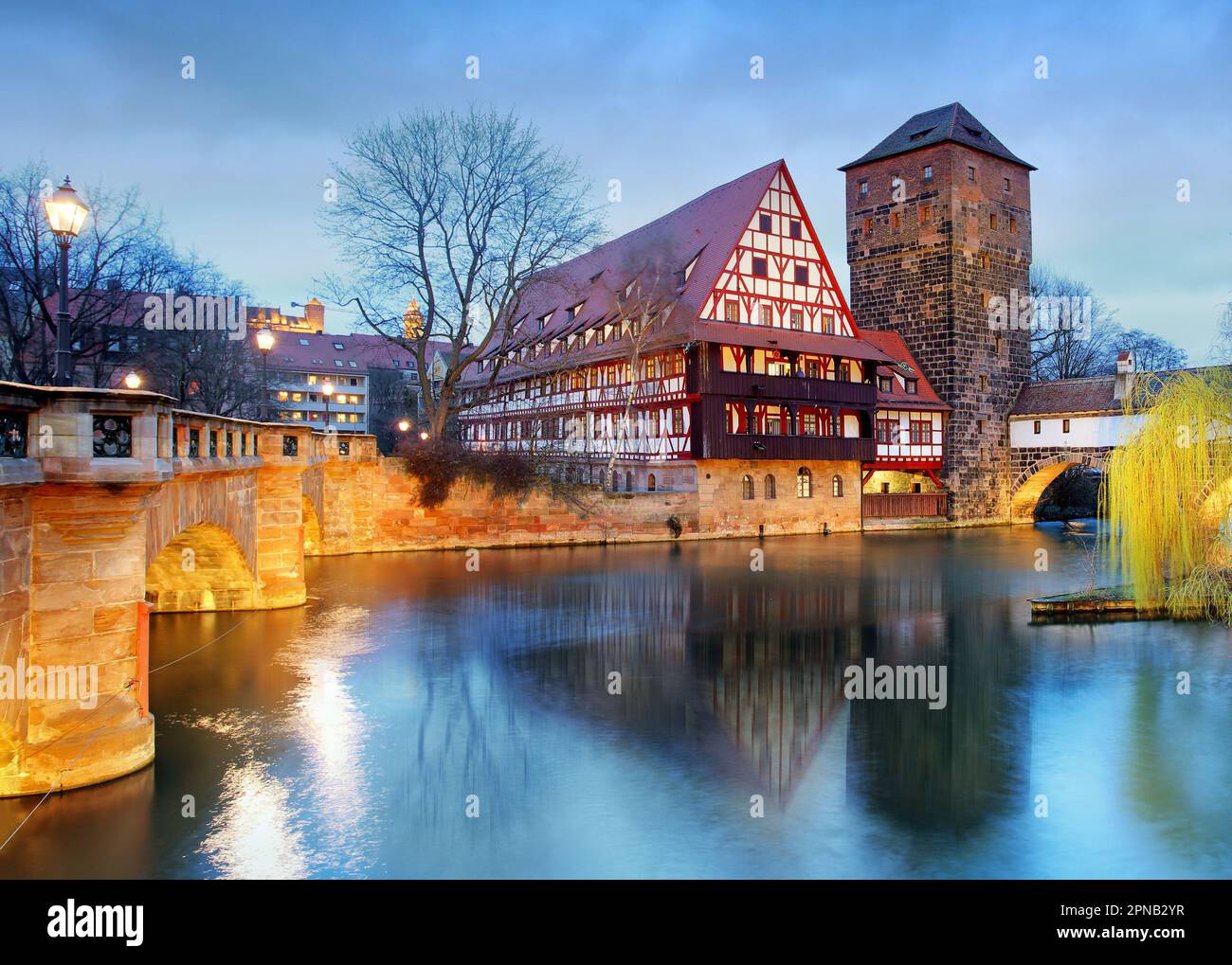 Nuremberg, Germany at Bridge Stock Photo - Alamy