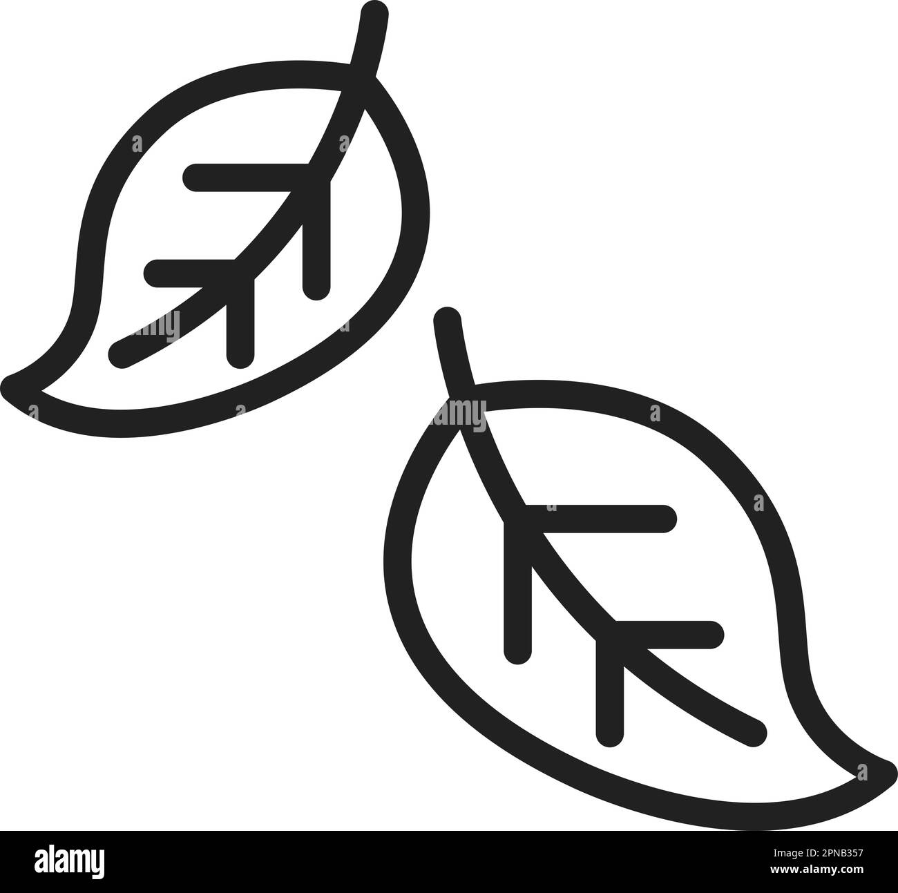 Fallen Leaf icon vector image. Suitable for mobile apps, web apps and ...