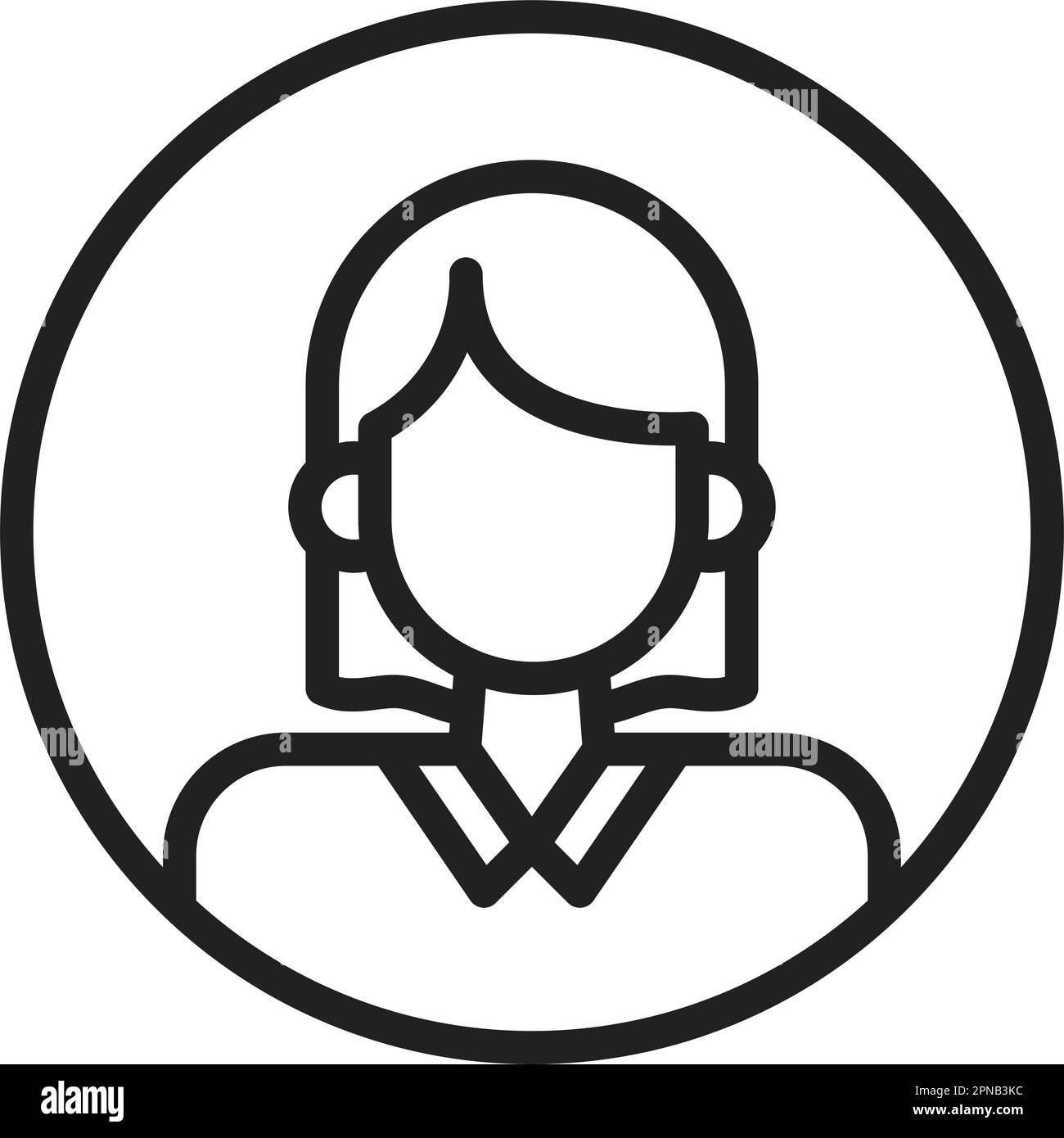 Female Profile icon vector image. Suitable for mobile apps, web apps and print media Stock ...