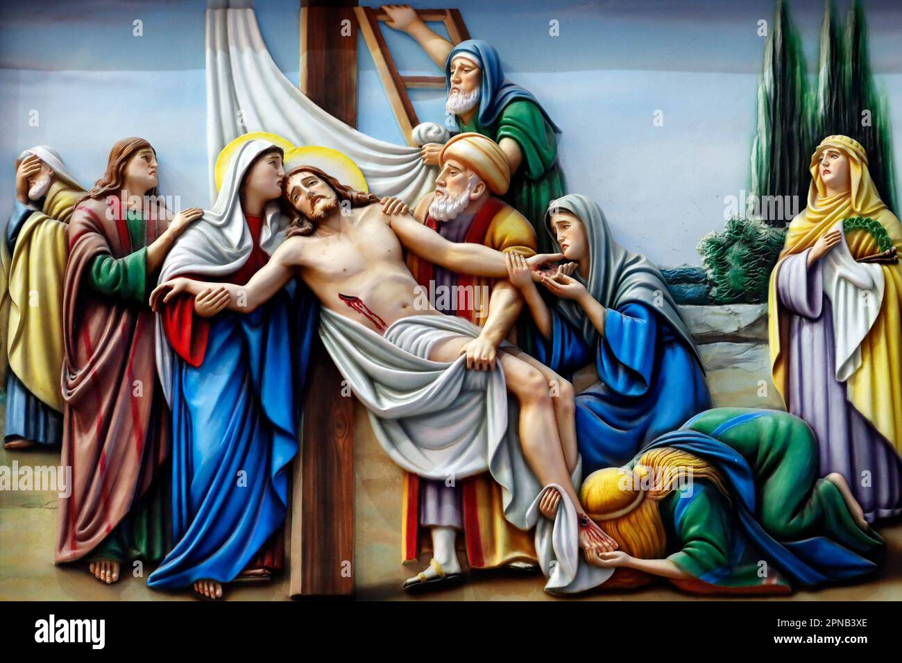 Jesus is taken down from the cross hi-res stock photography and images ...