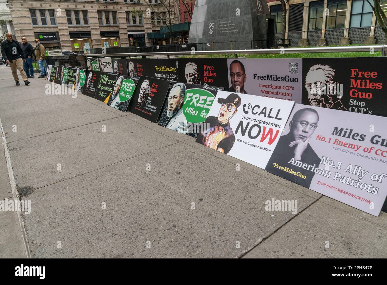 Protest against Chinese Communist Party seen outside as House Judiciary ...