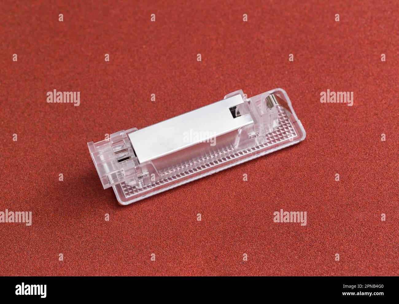 Modern LED lamp for lighting in the trunk of a car Stock Photo - Alamy