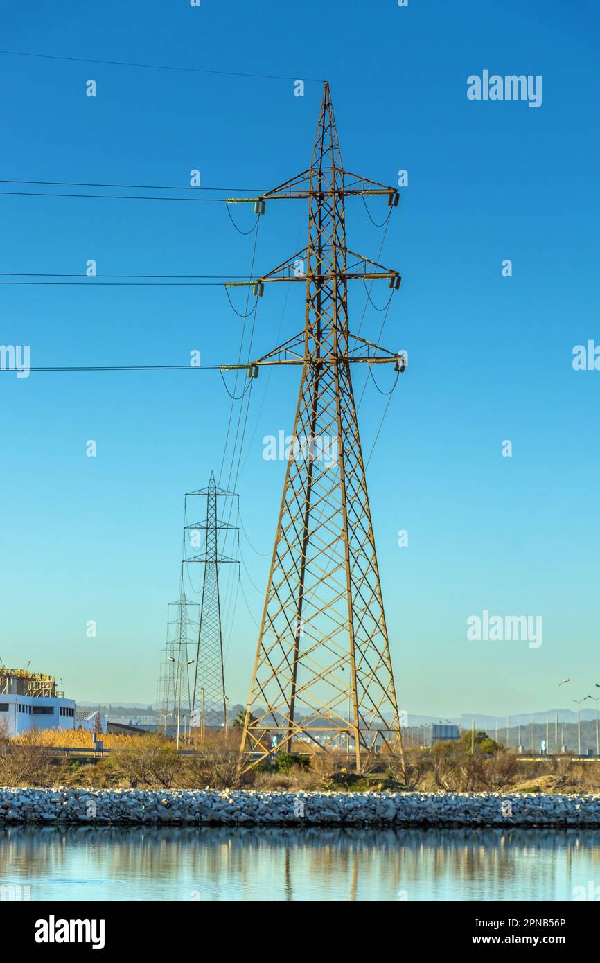 Powering the Nation: Electrical Transmission Towers Carrying High ...