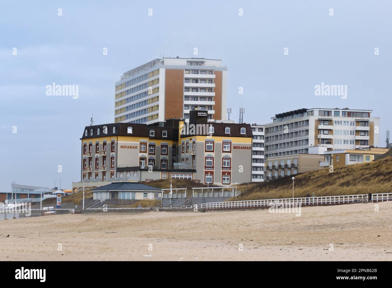 Apartment building at the beach of Westerland, Sylt Stock Photo - Alamy