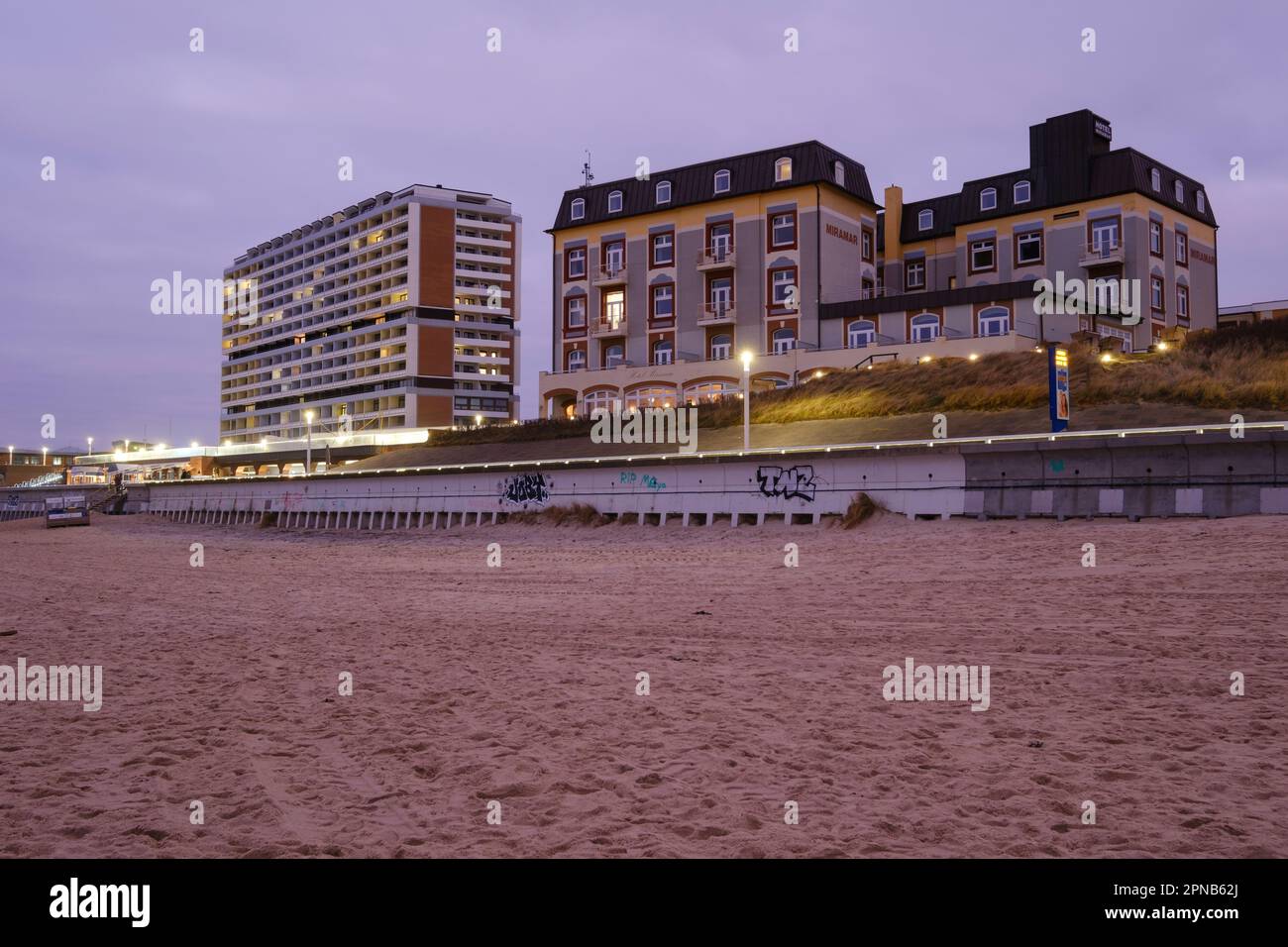 Apartment building at the beach of Westerland, Sylt Stock Photo - Alamy