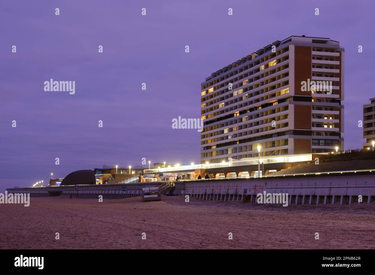 Apartment building at the beach of Westerland, Sylt Stock Photo - Alamy