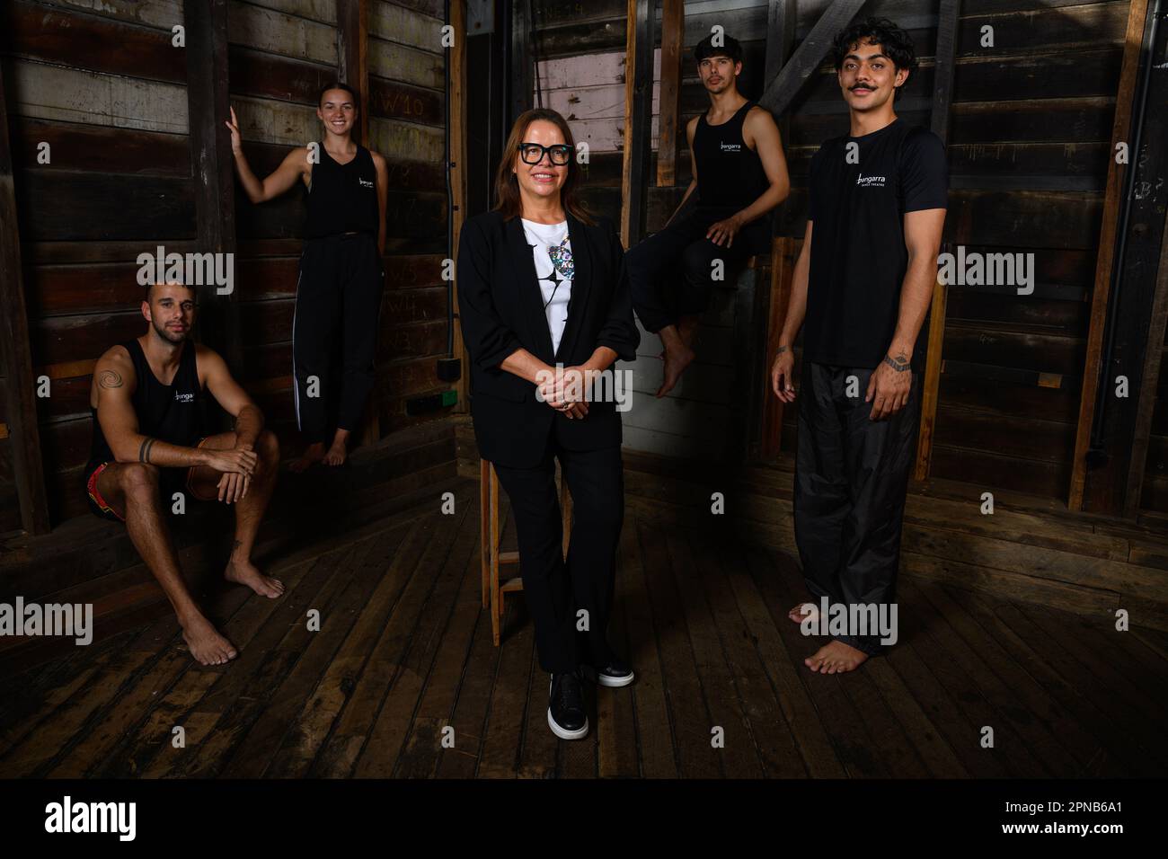Bangarra Dance Company dancers (L-R) James Boyd, Maddison Paluch, Ryan ...