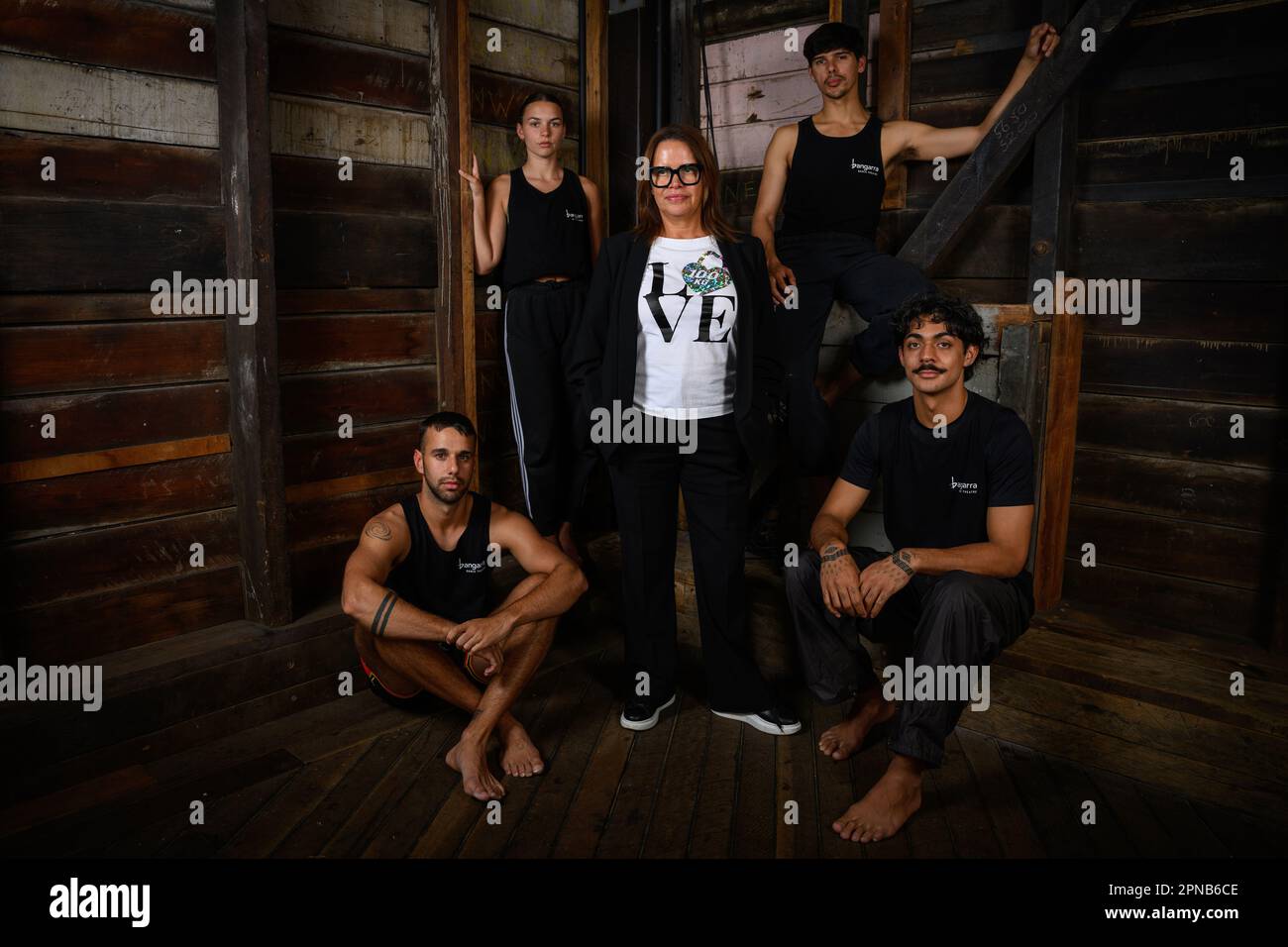 Bangarra Dance Company dancers (L-R) James Boyd, Maddison Paluch, Ryan ...