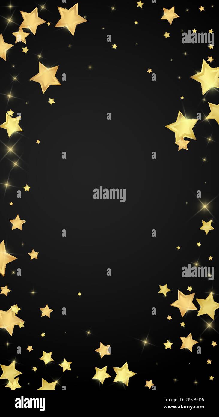 Magic stars vector overlay. Gold stars scattered around randomly ...