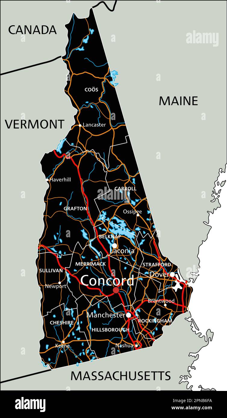 New hampshire state capital concord Stock Vector Images - Alamy