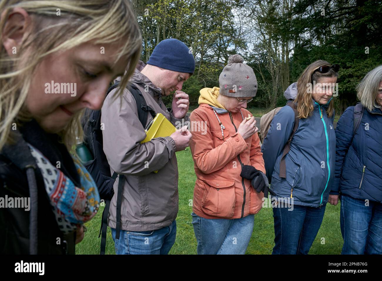 Foraging Instructor from WildUK, Kerry Woodfield, holds a foraging ...