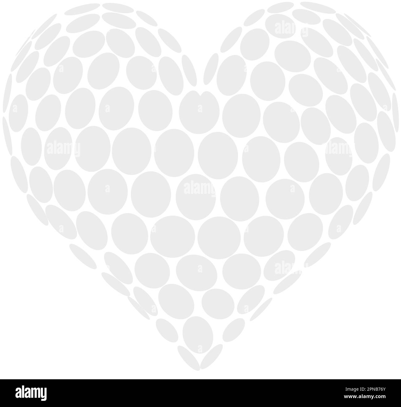 Golf Ball Heart Shape Concept Stock Vector Image & Art - Alamy