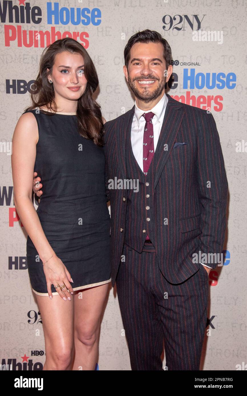 NEW YORK, NEW YORK - APRIL 17: Peter Huyck (R) attends HBO's "White ...