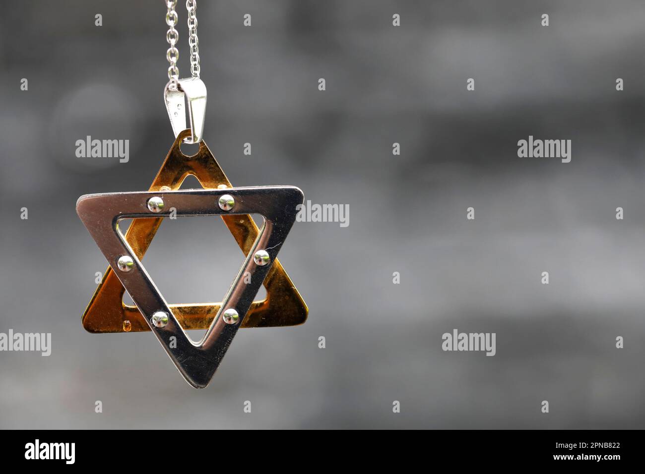 A Star of David or Jewish Star pendant. Jewish symbol Stock Photo - Alamy
