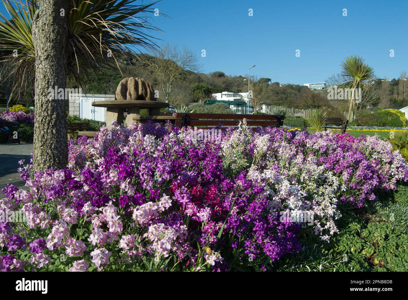 Churchill Memorial Park, St Brelade's, Jersey, Channel Islands Stock ...