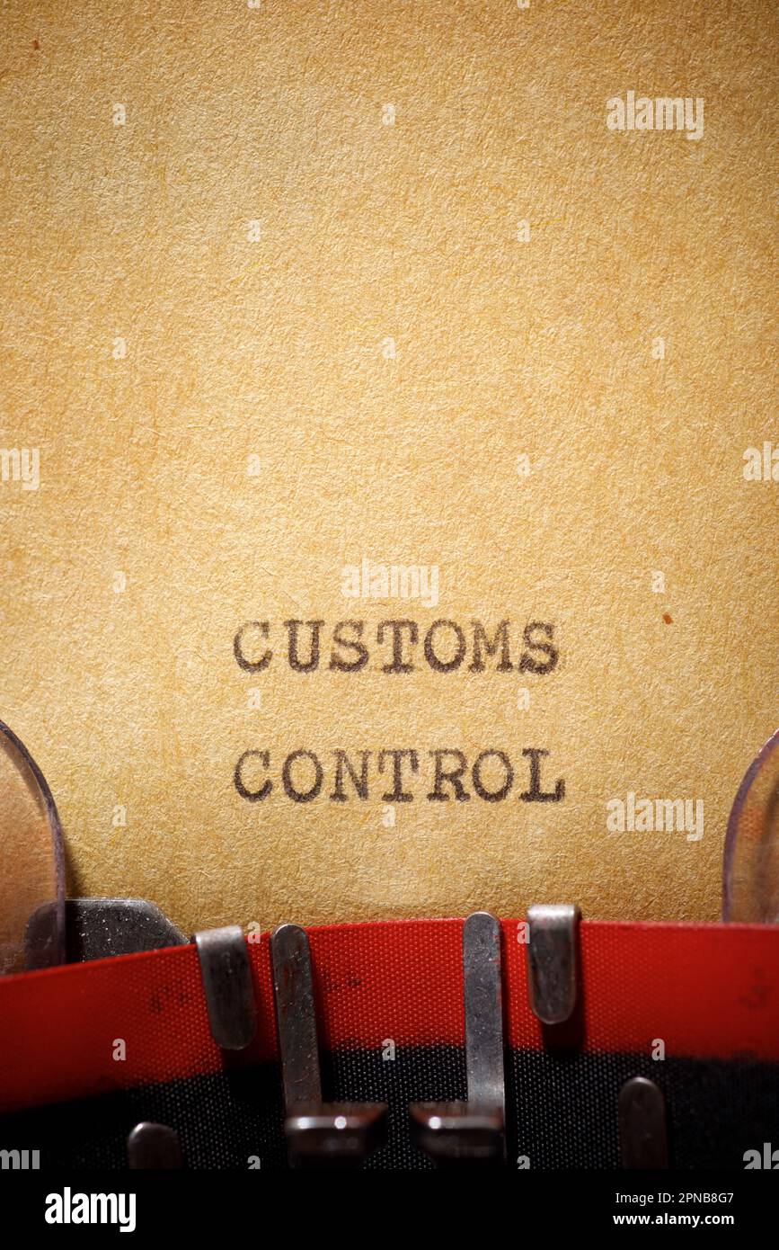 Customs word hi-res stock photography and images - Alamy