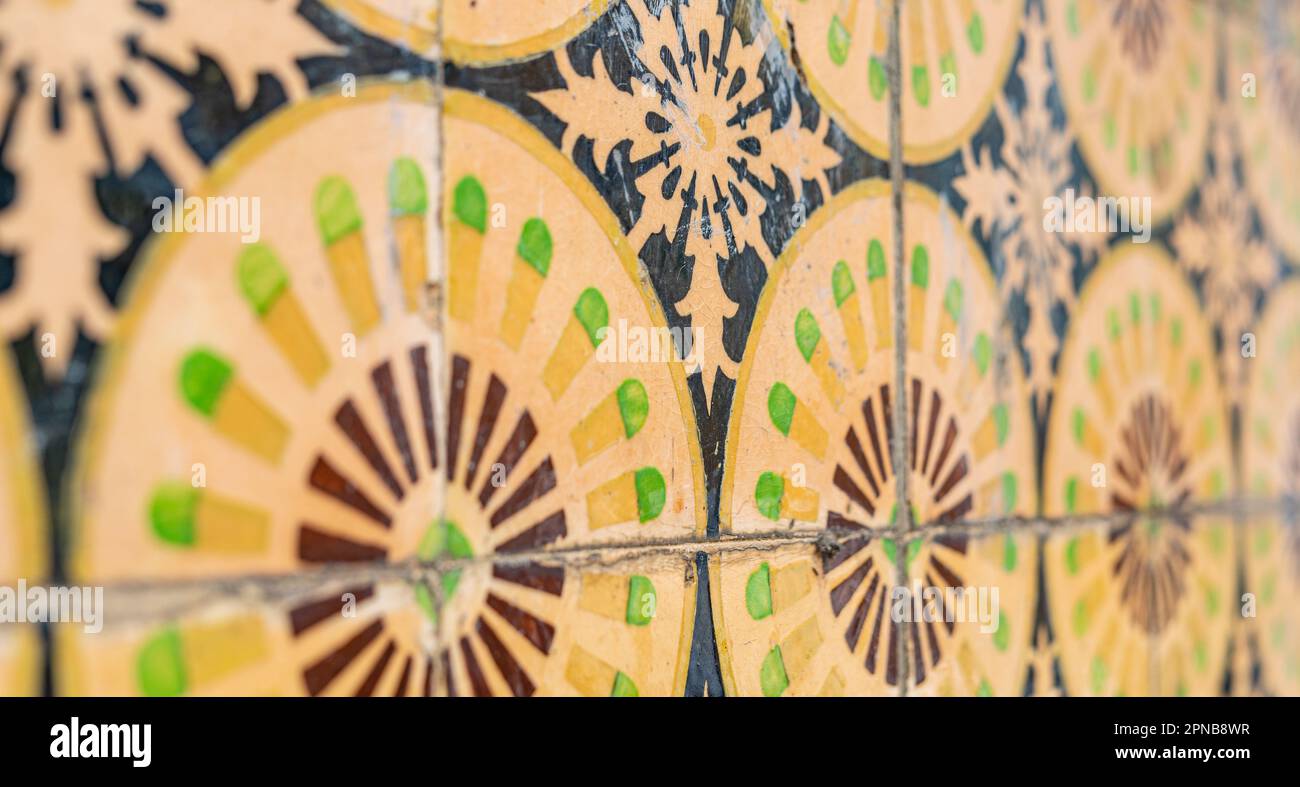 Traditional portuguese tile Azulejo wall Stock Photo - Alamy