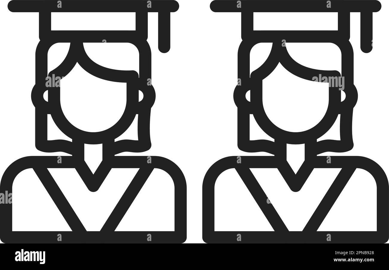 Graduates icon vector image. Suitable for mobile apps, web apps and ...