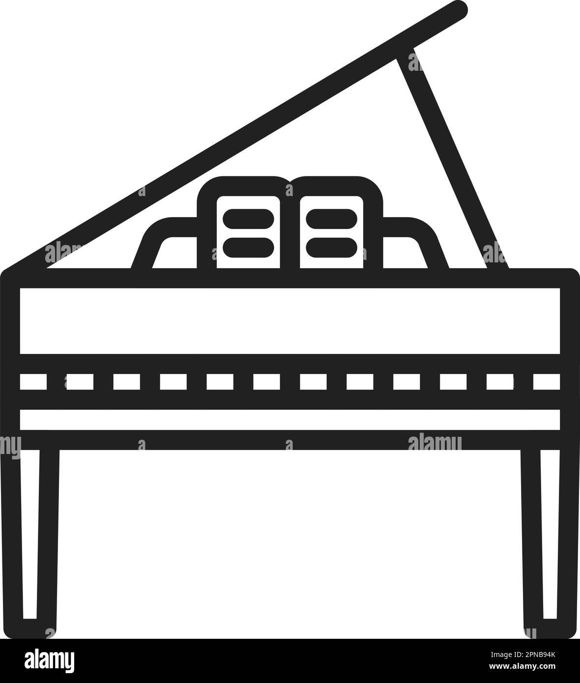 Grand Piano icon vector image. Suitable for mobile apps, web apps and print media Stock Vector ...
