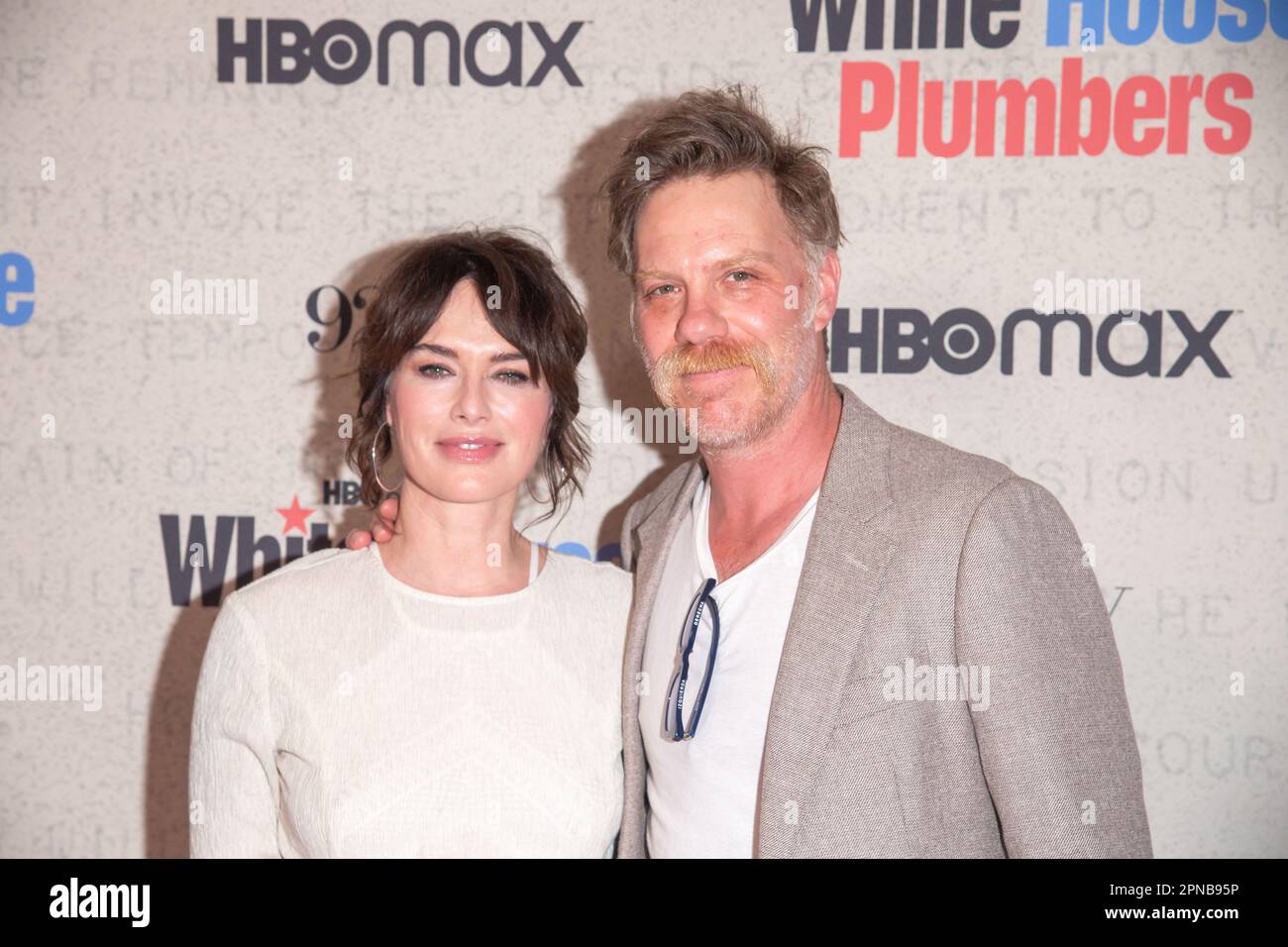 NEW YORK, NEW YORK - APRIL 17: Lena Headey and Marc Menchaca attend HBO ...