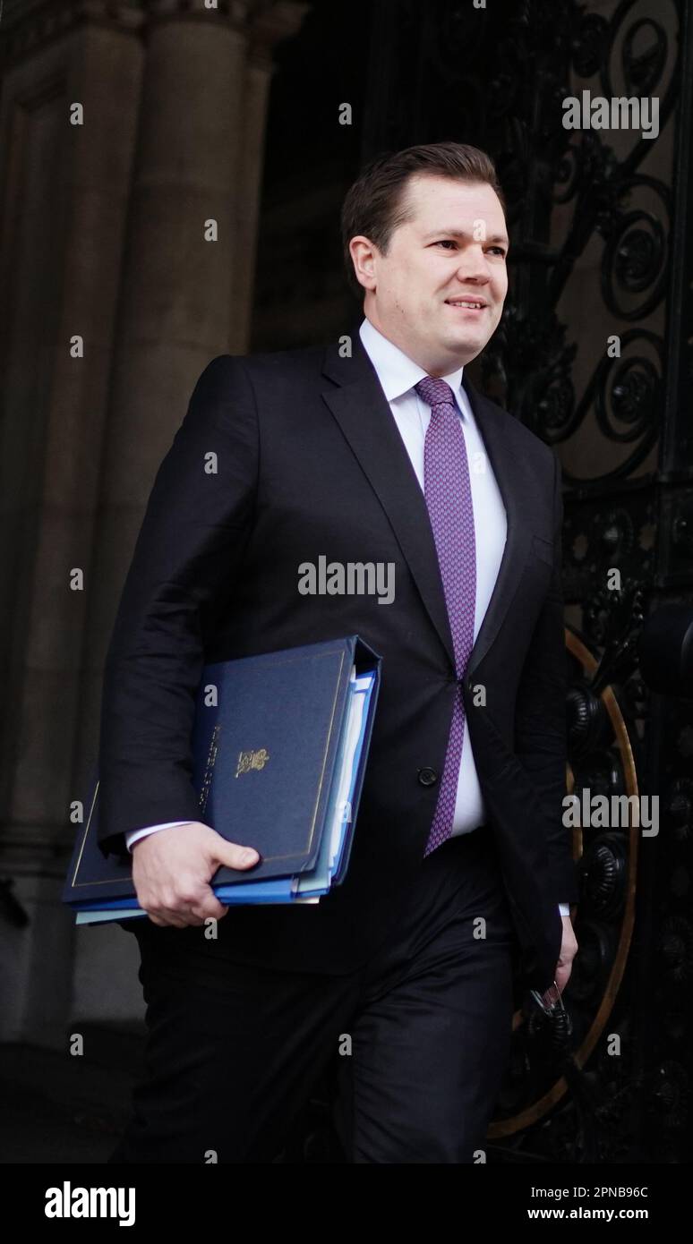Minister of State at the Home Office Robert Jenrick, arrives at 10 ...