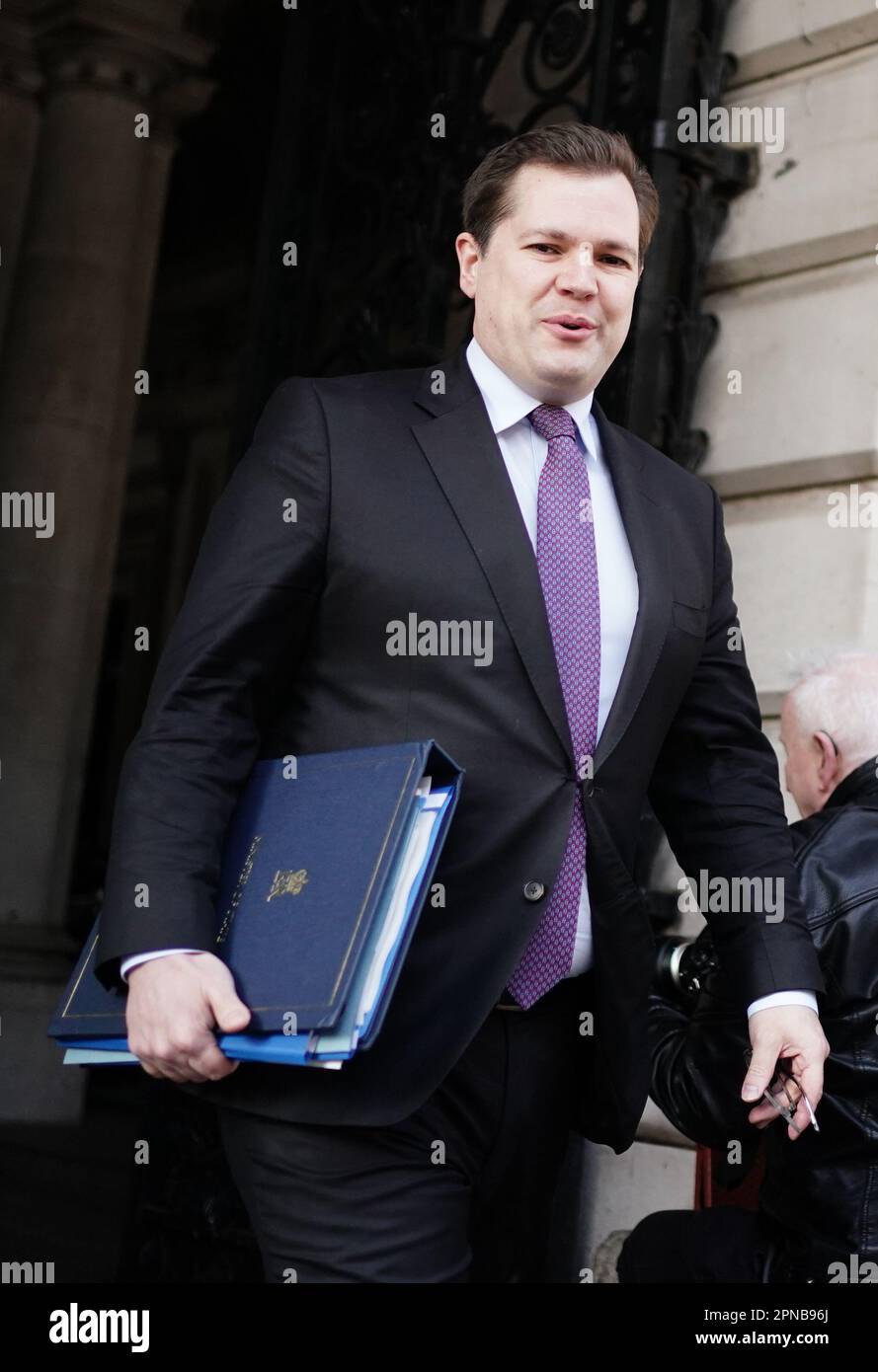 Minister of State at the Home Office Robert Jenrick, arrives at 10 ...