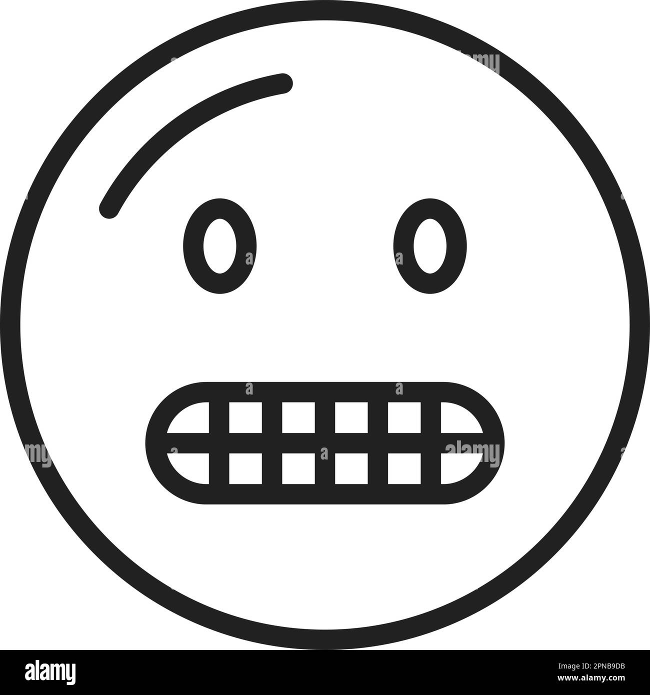 Grimacing Face icon vector image. Suitable for mobile apps, web apps ...