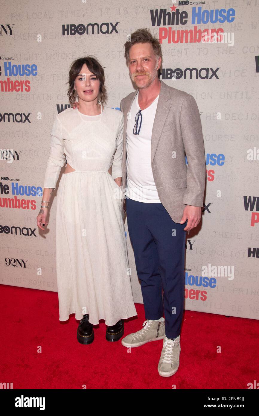 NEW YORK, NEW YORK - APRIL 17: Lena Headey and Marc Menchaca attend HBO ...