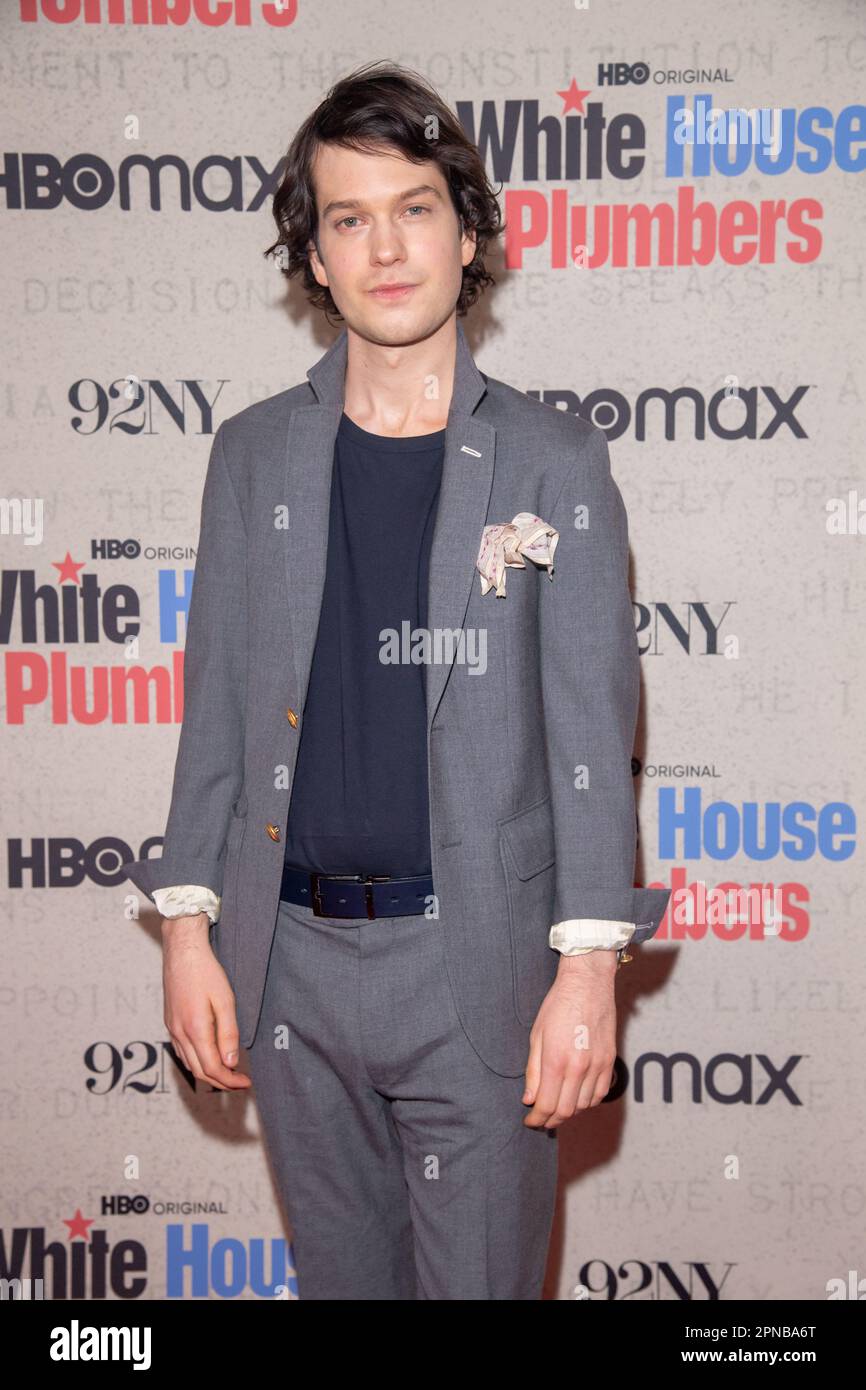 New York New York April 17 Liam James Attends Hbos White House Plumbers New York Premiere