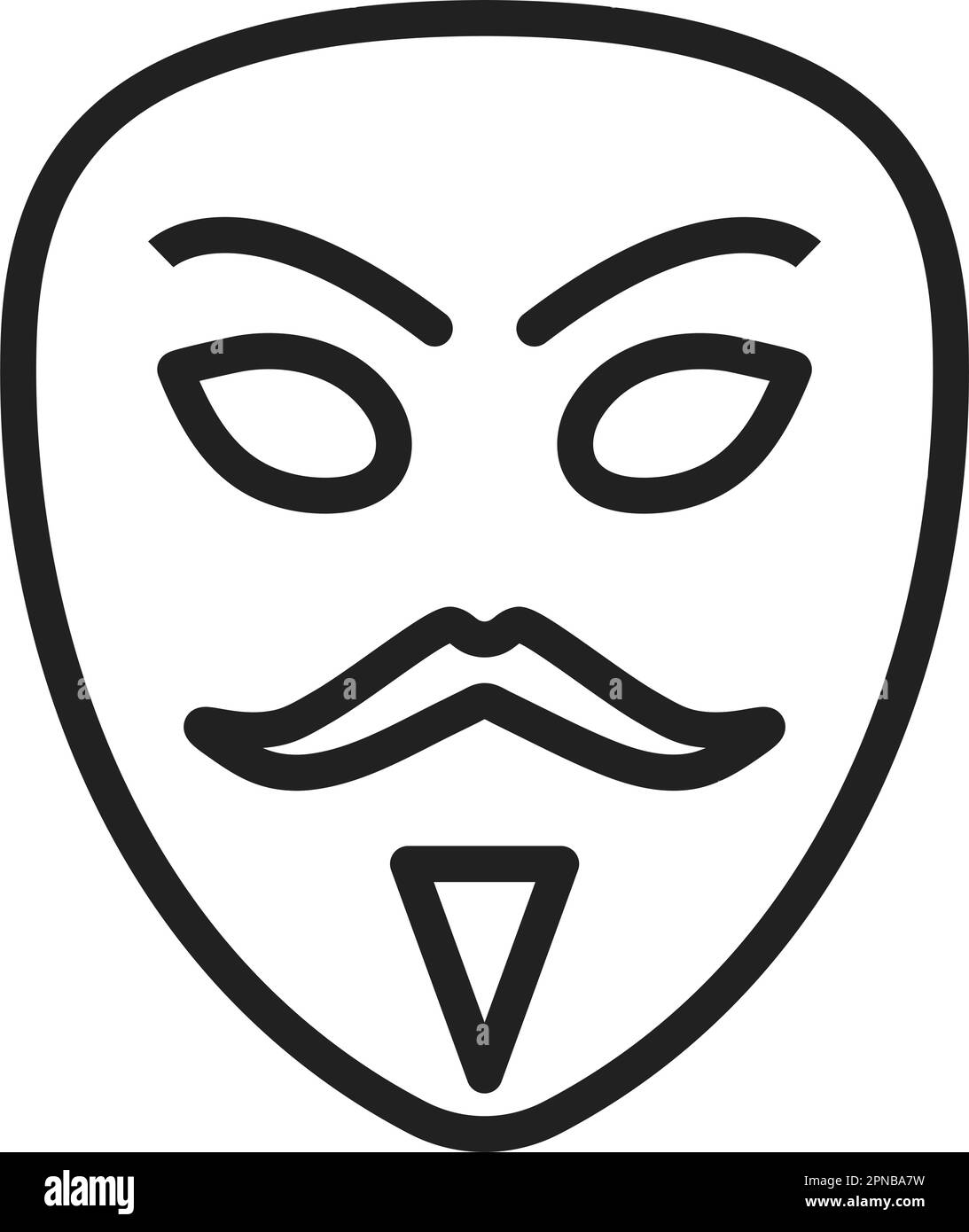Hacker Mask icon vector image. Suitable for mobile apps, web apps and ...
