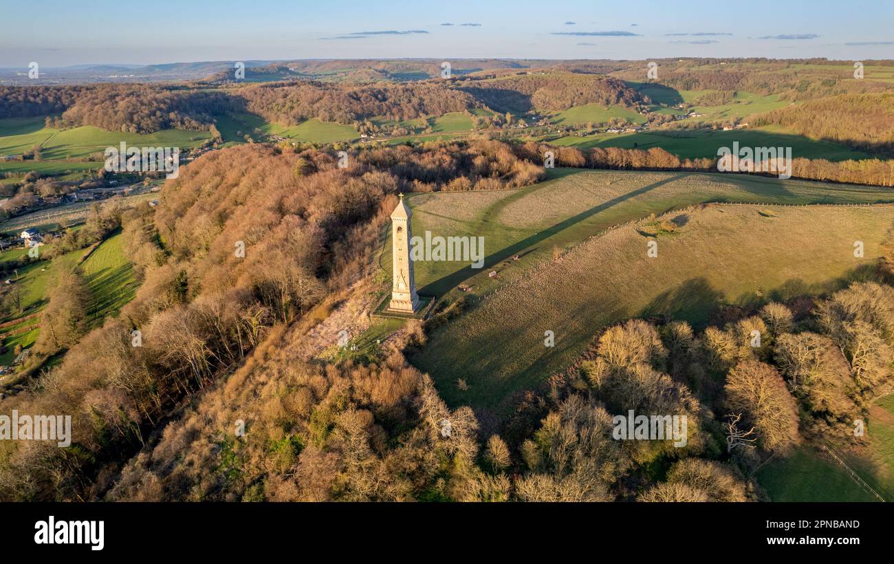 The Tyndale Monument near North Nibley, Gloucestershire Stock Photo - Alamy