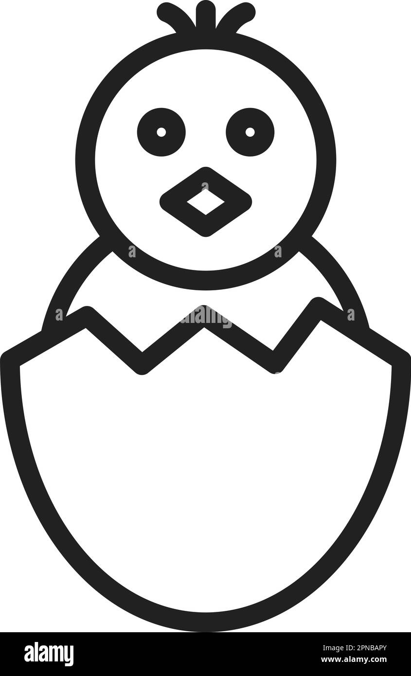 Hatching Chick icon vector image. Suitable for mobile apps, web apps ...