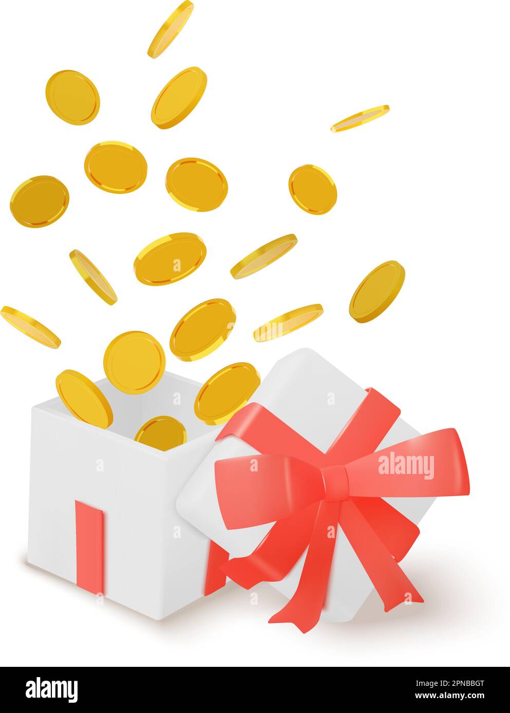 Gift coins Stock Vector Images - Alamy