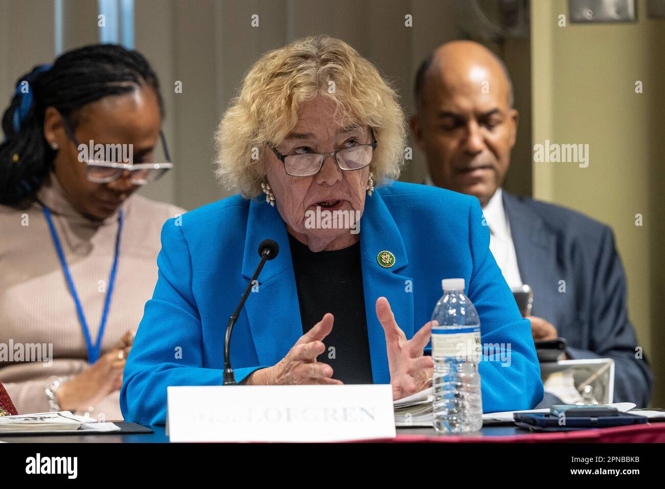 New York, United States. 17th Apr, 2023. Congresswoman Zoe Lofgren (D ...