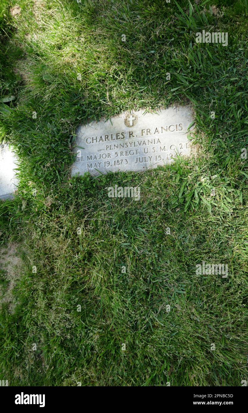 Los Angeles, California, USA 16th April 2023 Charles R Francis Grave at ...