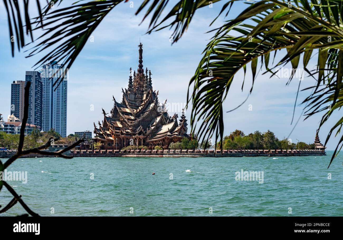 Sanctuary of Truth. Beautiful Landmark view of sculpture of Sanctuary ...