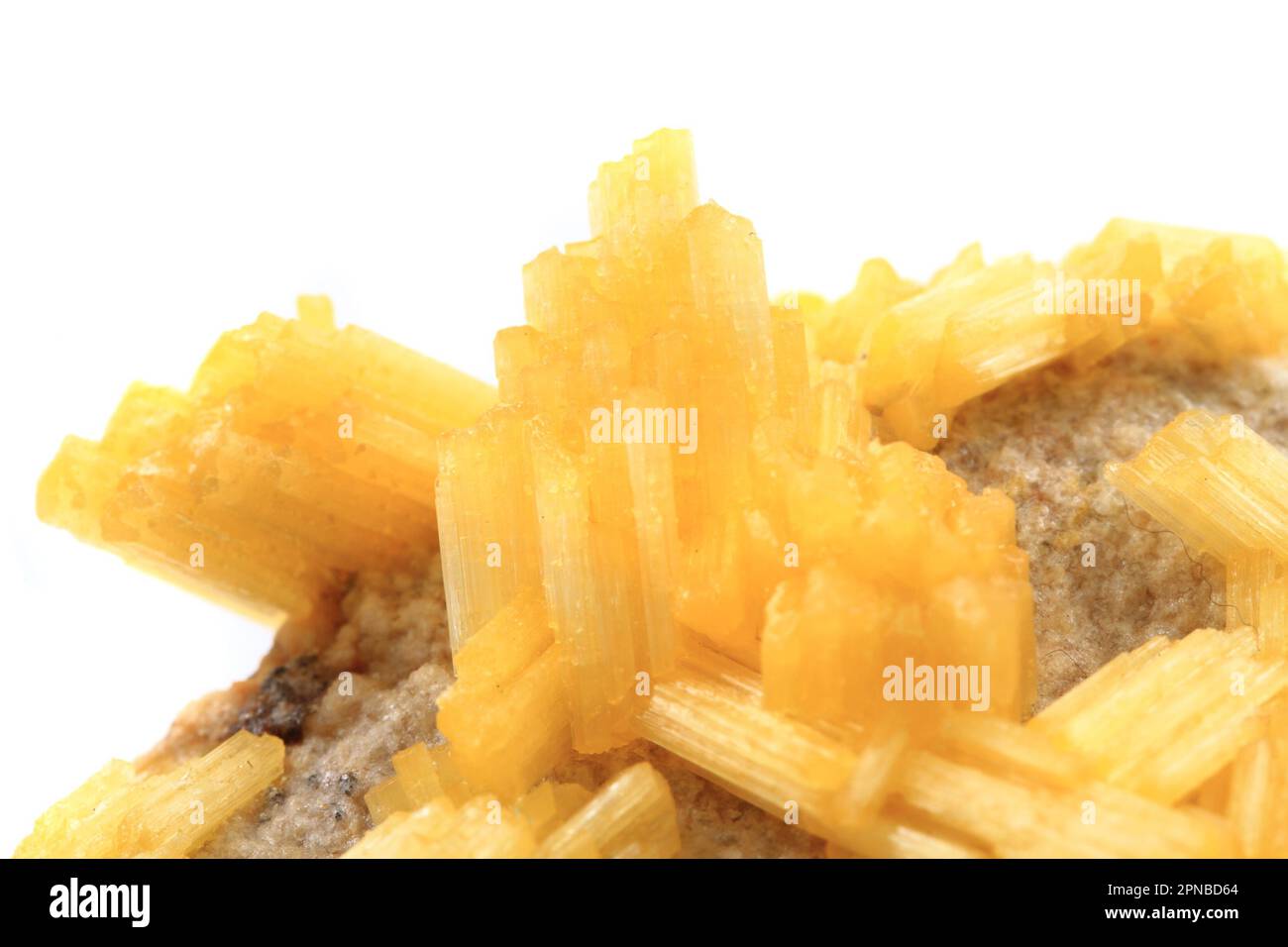 synthetic alunite mineral isolated on the white background Stock Photo ...